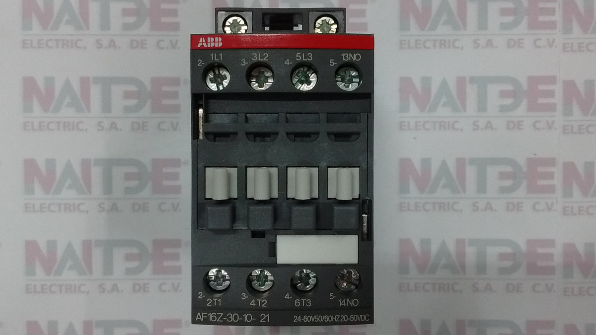 CONTACTOR TRIPOLAR ABB , AF16Z-30-10 BOBINA 24-60 VCA, 20-60 VCD. CAT. – NAITDE ELECTRIC