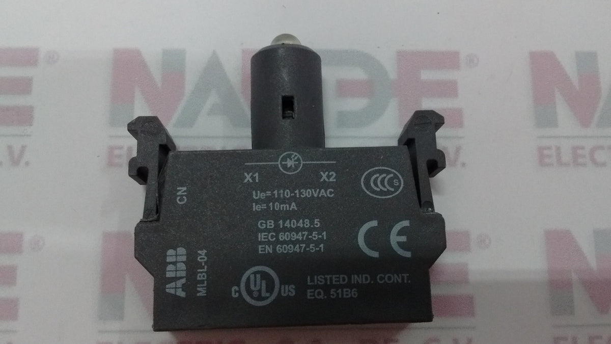 BLOCK C/LED AMARILLA ABB TIPO MLBL-04Y, 110-130 VCA. CAT.1SFA611621R10 – NAITDE ELECTRIC