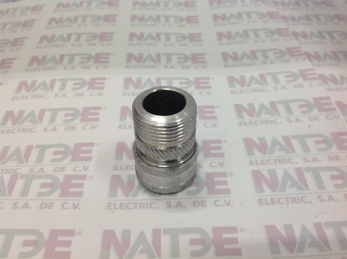 CONECTOR GLANDULA ALUMINIO MACHO DE 3/4" ENTRADA 3/8 A 1/2 #9590130 – NAITDE ELECTRIC
