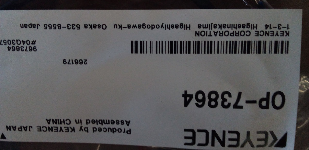 CABLE DE DESCONEXION RAPIDA ESTANDAR KEYENCE OP-73864 M8, 4-pines, 2m ...