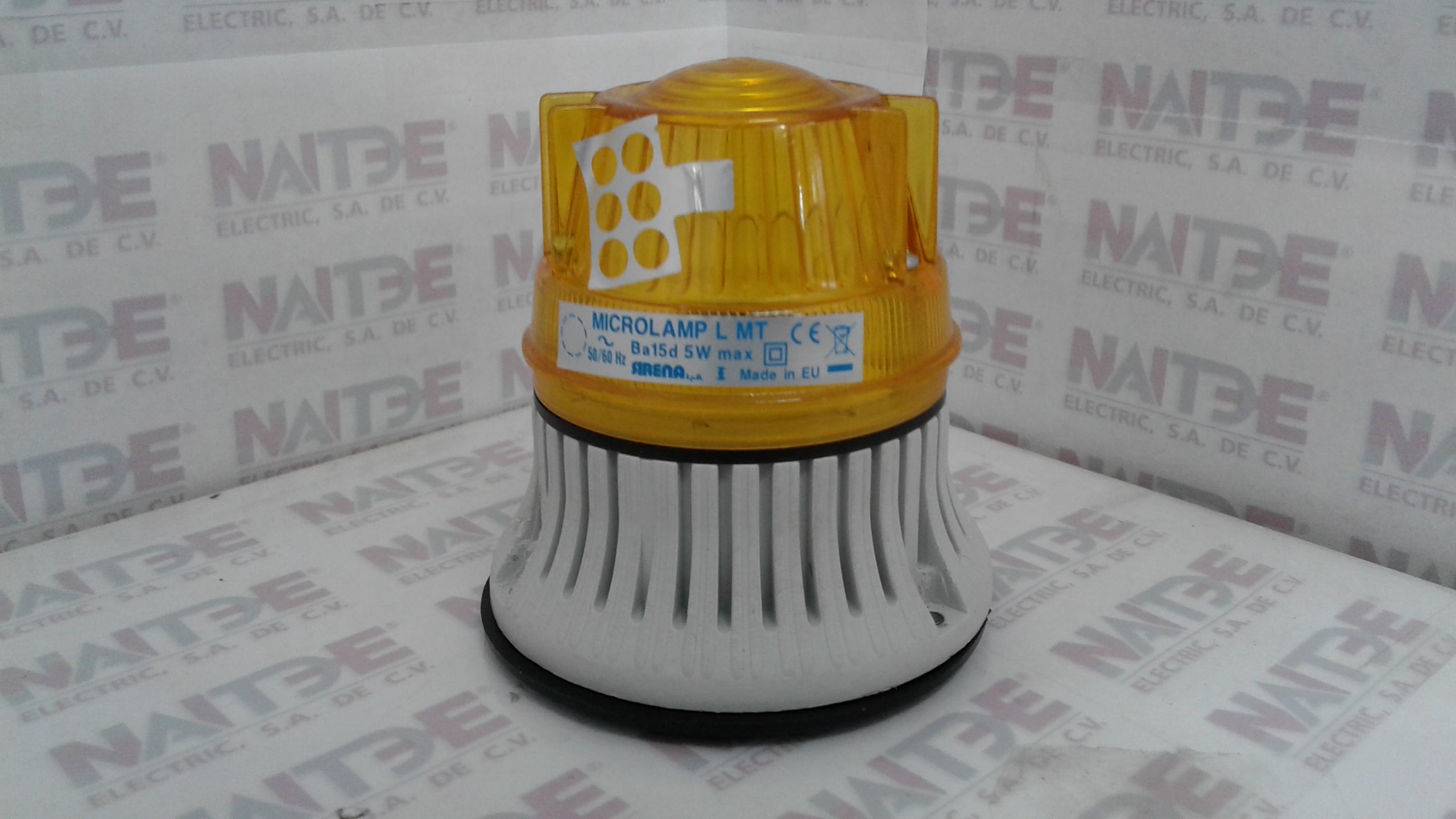 MICROLAMP SIRENA LMT AMBAR 24V /240 V AC2 CODIGO 79612 – NAITDE ELECTRIC