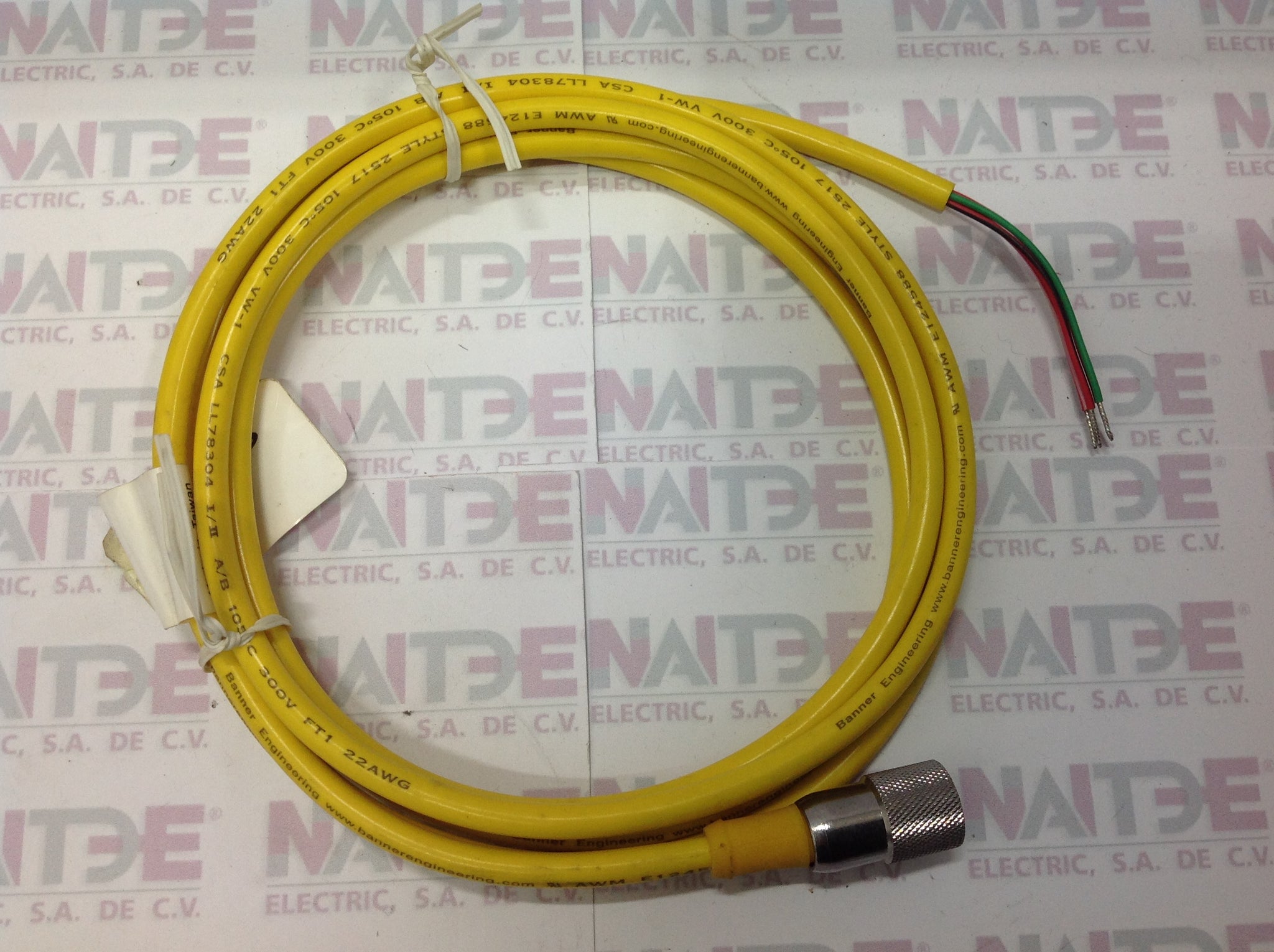 CABLE BANNER MQAC-406 CON CONECTOR DE 4 HILOS 4 PIN (S/M) – NAITDE ELECTRIC