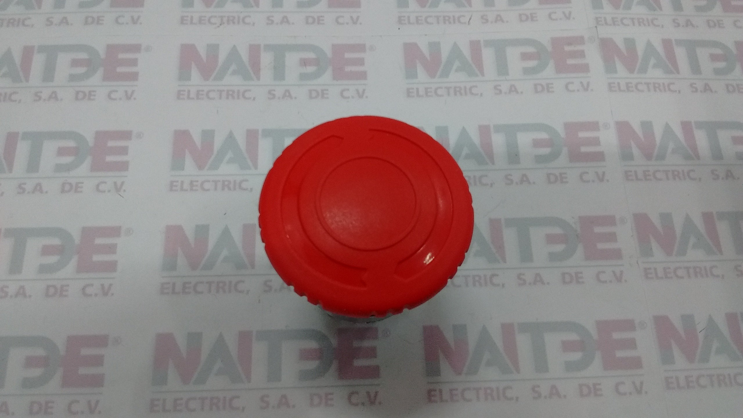 BOTON HONGO 1/2 VUELTA TELEMECANIQUE ZB4BS54 HARMONY COLOR ROJO ...