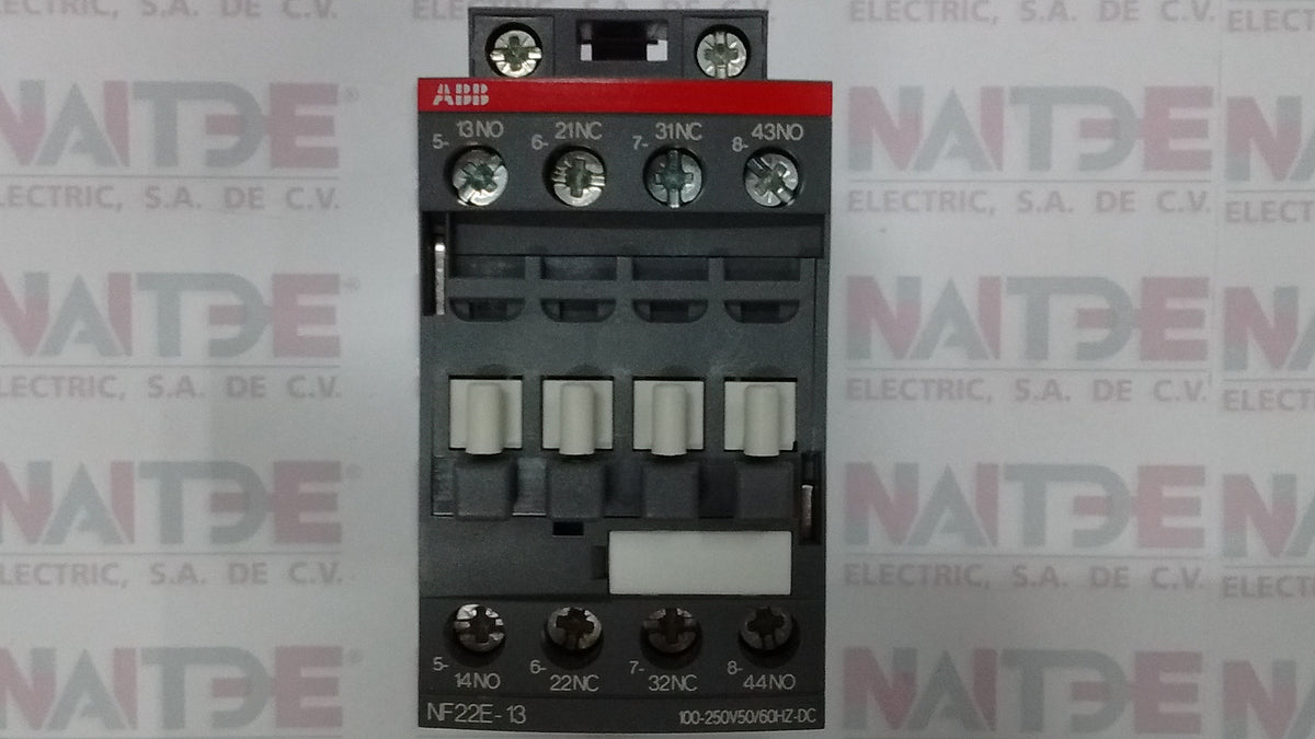 CONTACTOR RELEVADOR ABB NF22E, 100-250 V CA/CD, 2NA+2NC CAT.1SBH137001 ...