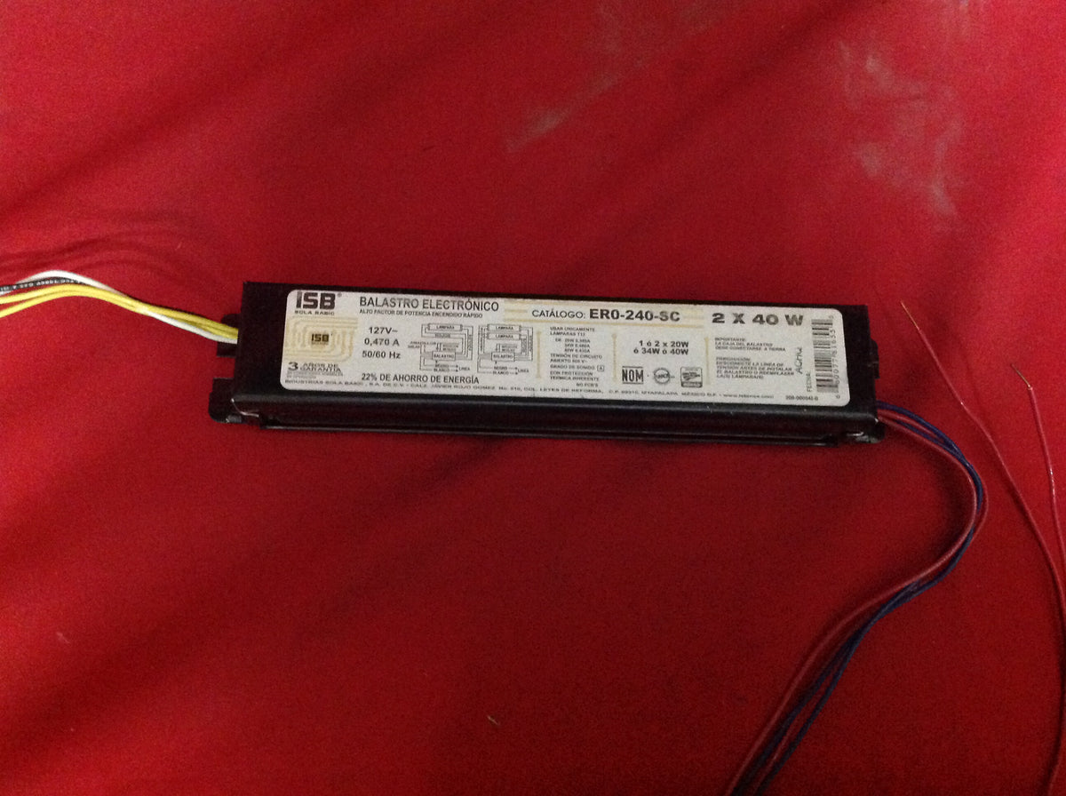 BALASTRA SOLA BASIC 2 X 40 W 127 V (S/M) – NAITDE ELECTRIC