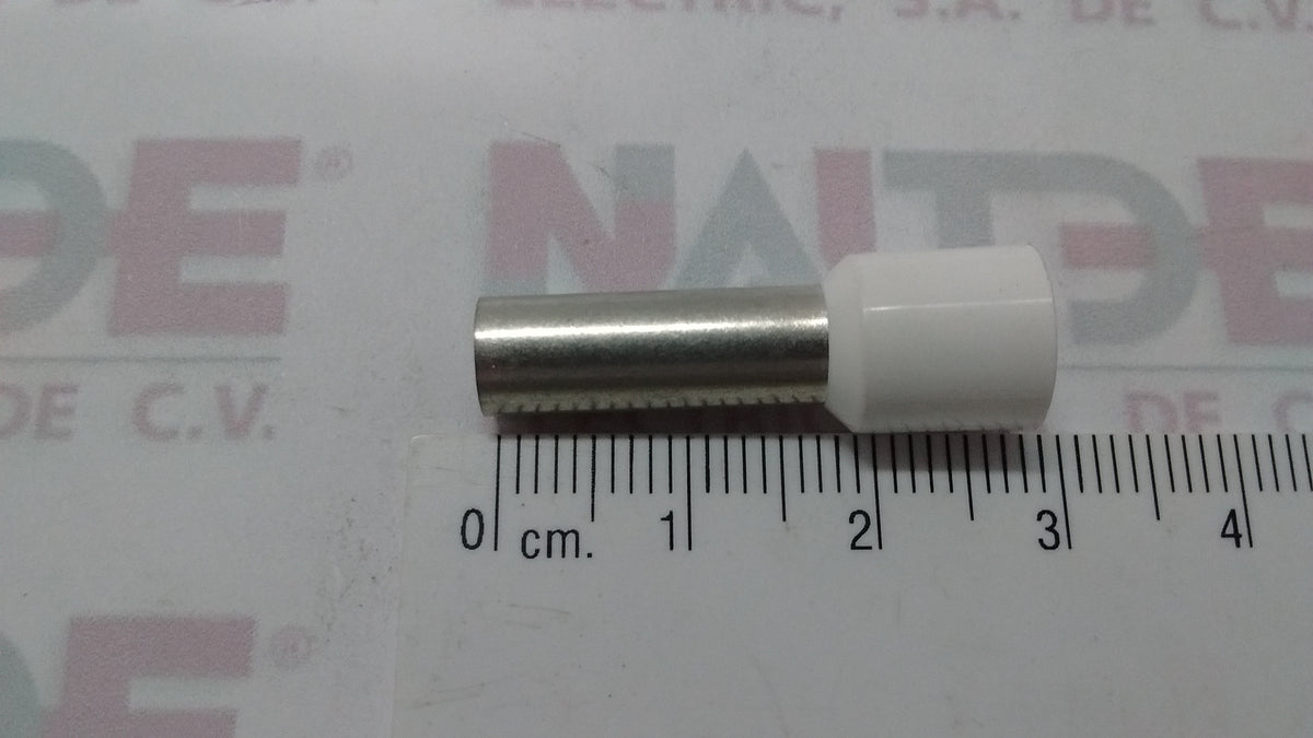 TERMINAL DE PUNTA HUECA 100 STARFIX 376 70, DE 16.0 MM CAL.6 COLOR BLA ...