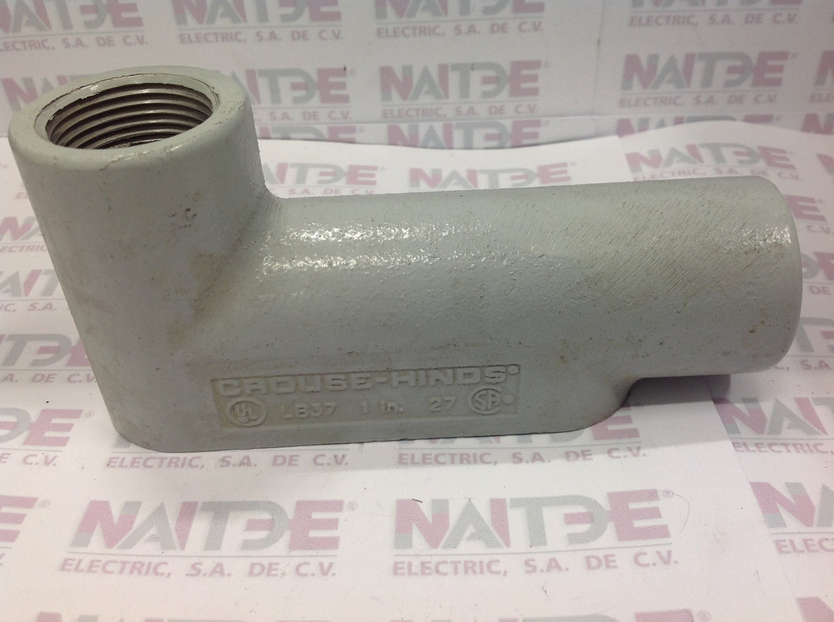 CONDULET CROUSE-HINDS SERIE PESADA LB-37 DE 1" (SIN TAPA) – NAITDE ELECTRIC