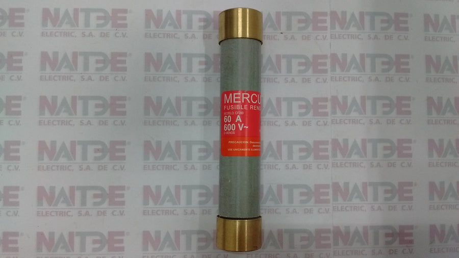 FUSIBLE CARTUCHO MERCURY 60 AMP 600 V – NAITDE ELECTRIC