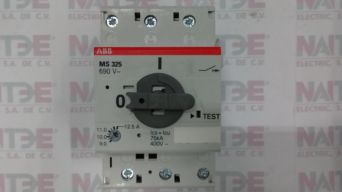 GUARDAMOTOR ABB MS325-12.5, DE 9.0 - 12.5 AMP. 100 kA CAT.1SAM150000R1 ...