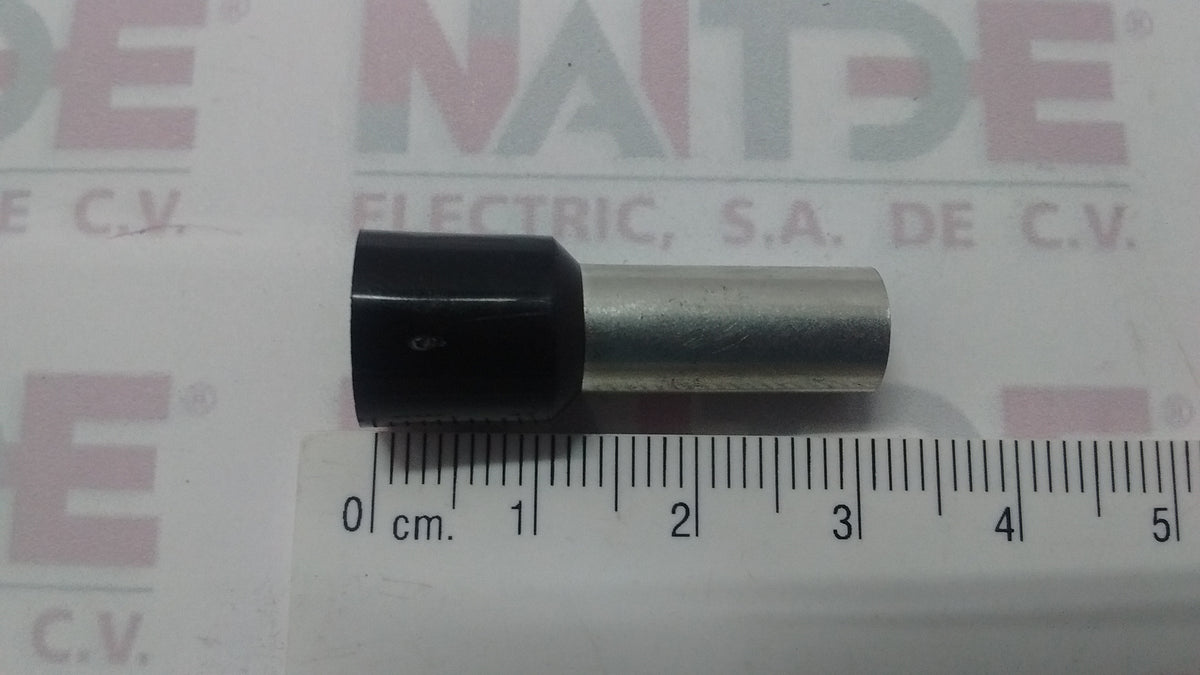 TERMINAL DE PUNTA HUECA 50 STARFIX 376 71, 25 MM CAL.4 COLOR NEGRO ...