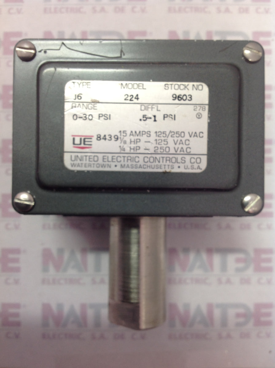 Interruptor De Presion Siemens 224 Rango 0 30 Psi 15 Amp 125 250 V