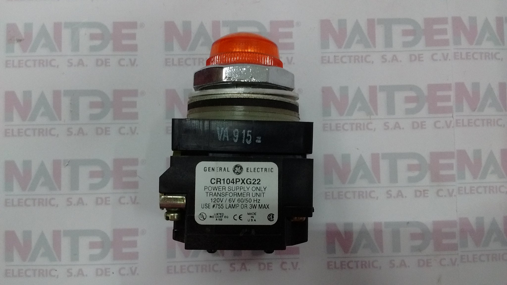 LAMPARA PILOTO GENERAL Y ELECTRIC CR104PXG22 TIPO TRANSFORMADOR (NARAN ...