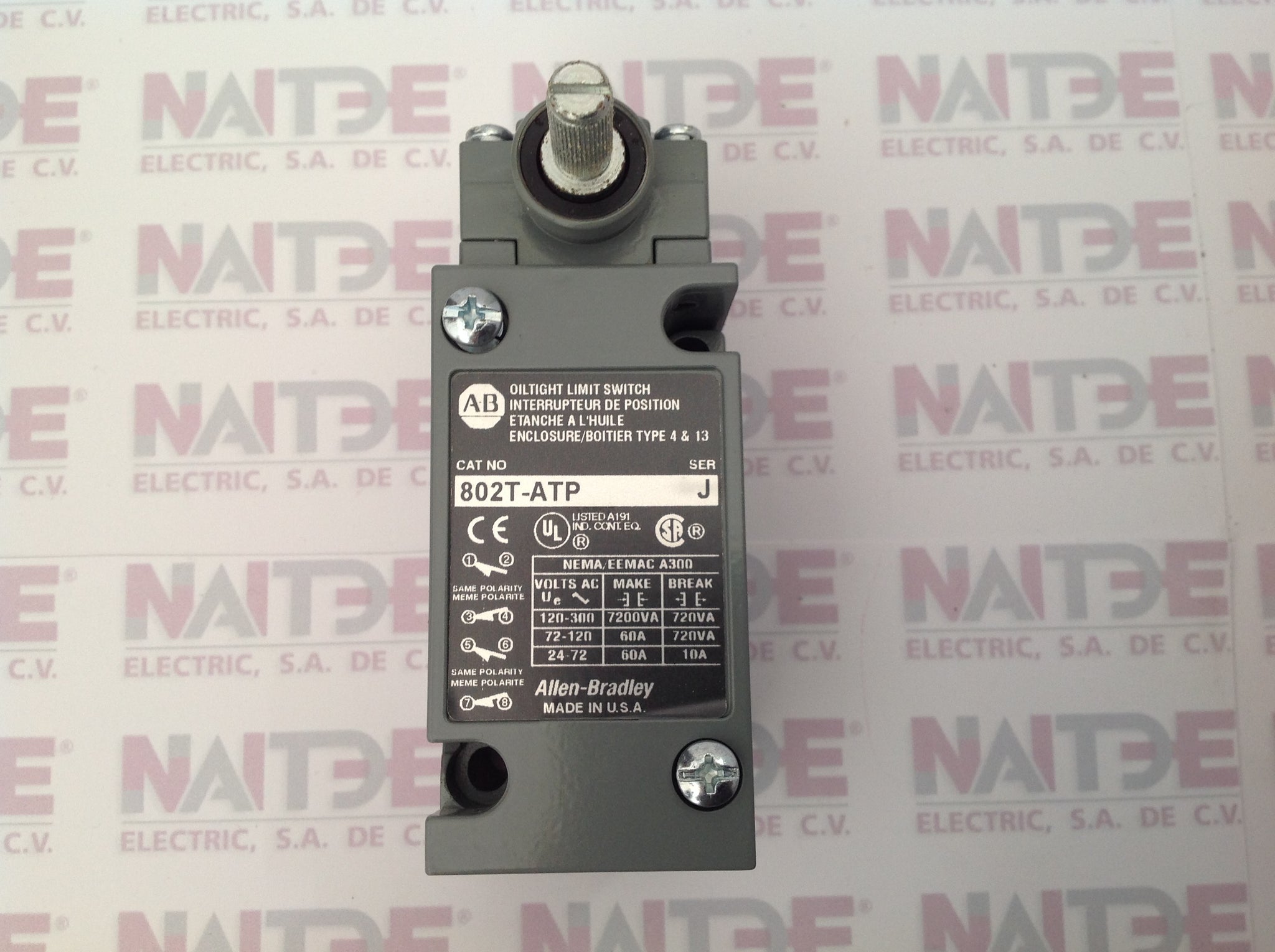 LIMIT SWITCH ALLEN BRADLEY 802T-ATP – NAITDE ELECTRIC
