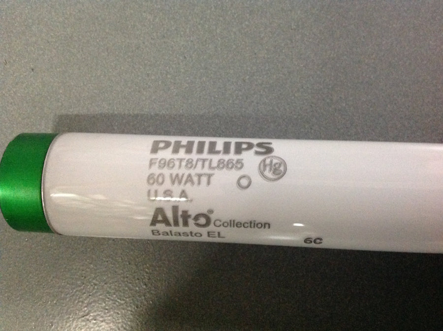 TUBO FLUORESCENTE LUZ DE DIA PHILLIPS F96T8/TL865/ALTO 60W 1 PIN M0987 ...