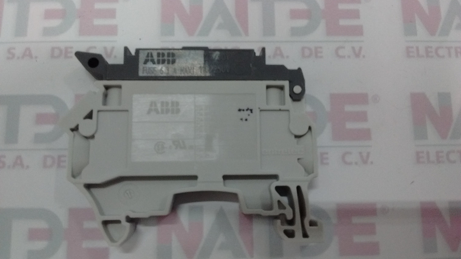 CLEMA PORTAFUSIBLE ABB 4 MM. TIPO ZS4-SF1 GRIS, CAL.24-10 AWG (FUSIBLE – NAITDE ELECTRIC
