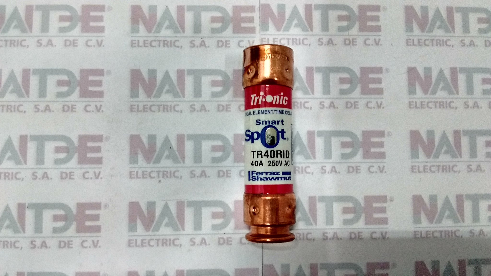 FUSIBLE FERRAZ TR40R, 40 AMP 250 V C/RET – NAITDE ELECTRIC