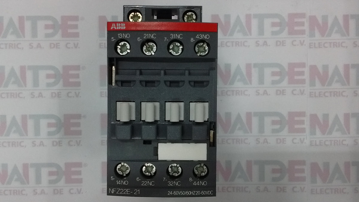 CONTACTOR RELEVADOR ABB NFZ22E, 24-60 VCA/20-60VCD CAT.1SBH136001R2122 ...