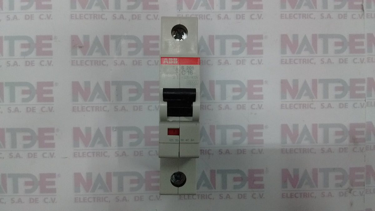 INTERRUPTOR TERMO ABB S201-C16 1P.16 AMP. 230-400 VCA. CAT 2CDS251001R ...