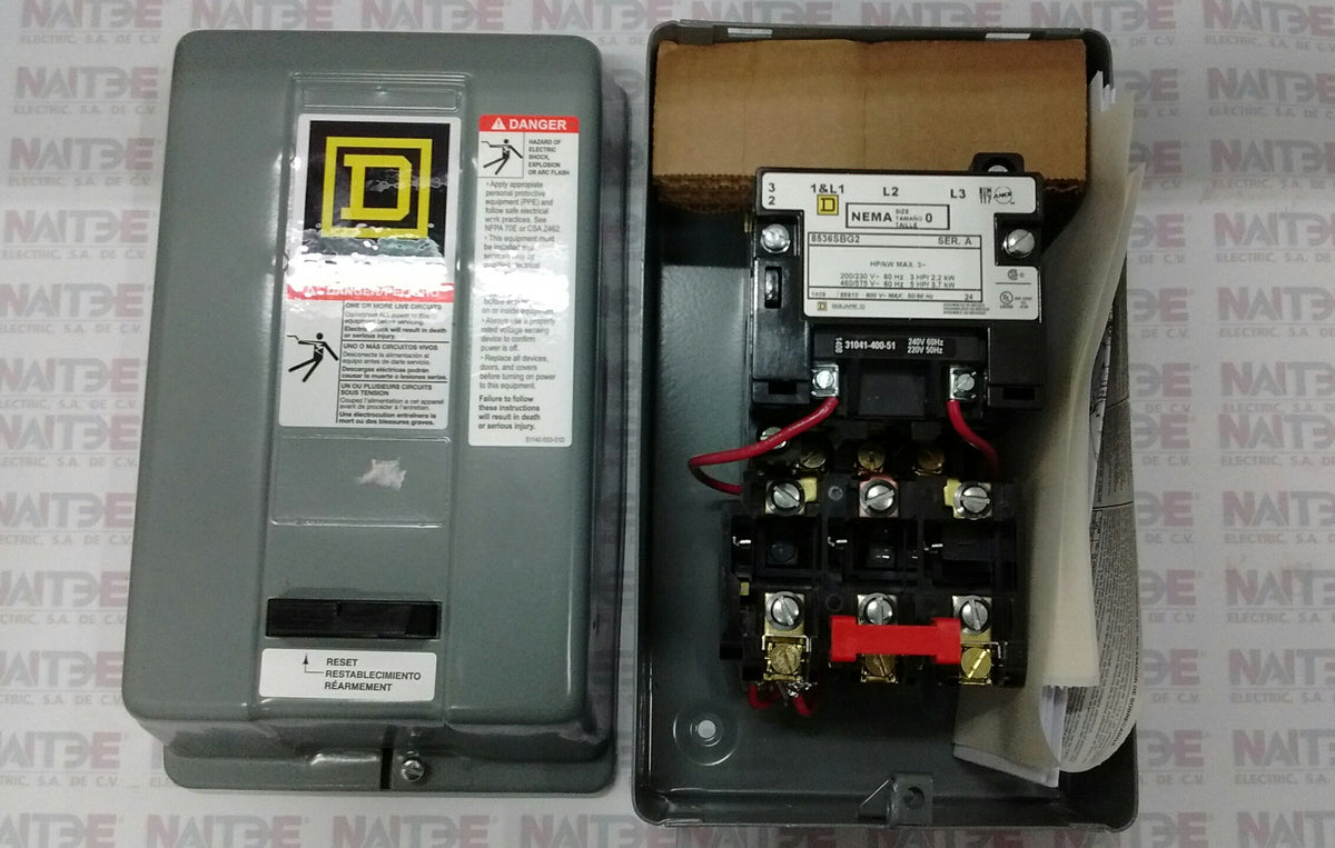 Arrancador Magnetico Square D 8536sbg2v03 En Gabinete Nema 1 3p 60